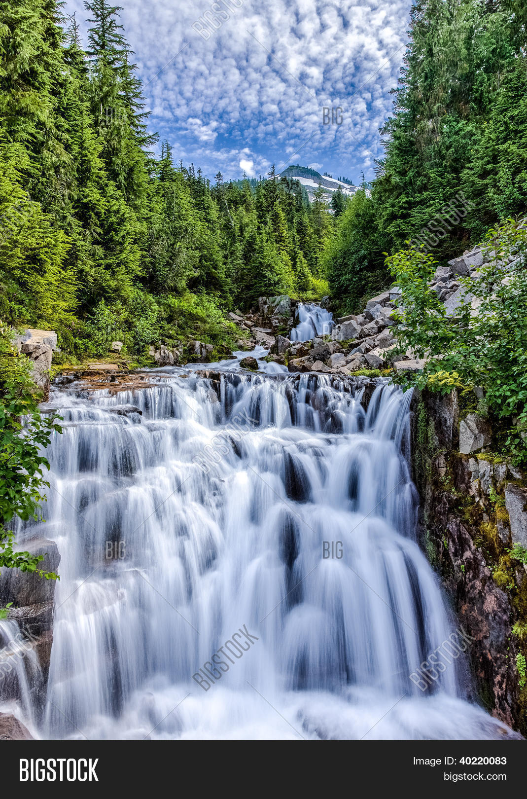 Cascading Stream Mt. Image & Photo (Free Trial) | Bigstock