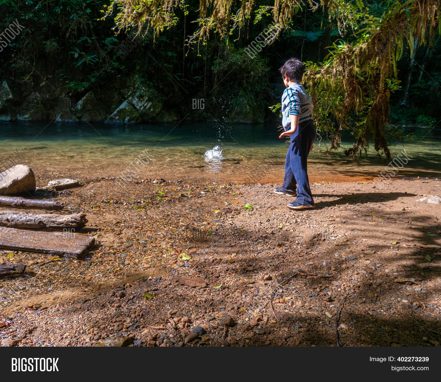 Boy Throwing Stone Image & Photo (Free Trial) | Bigstock