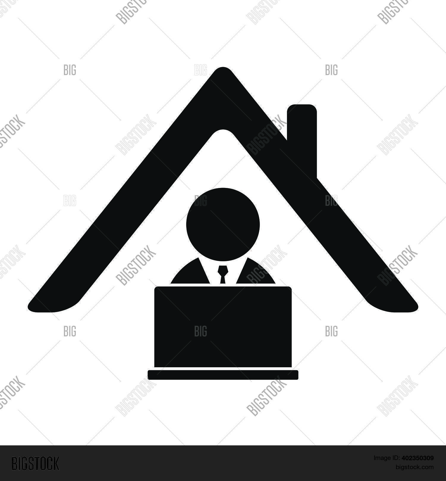 Work Home Icon. Home Vector & Photo (Free Trial) | Bigstock