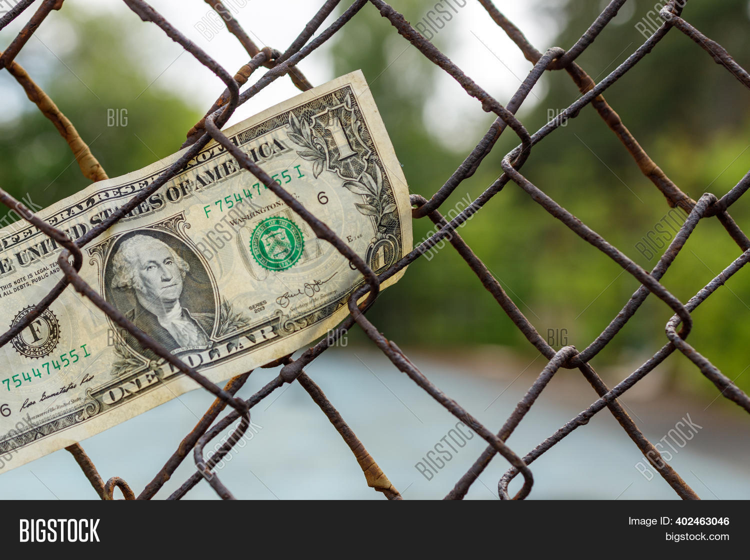 Dollar Bill Stuck Iron Image & Photo (Free Trial) | Bigstock