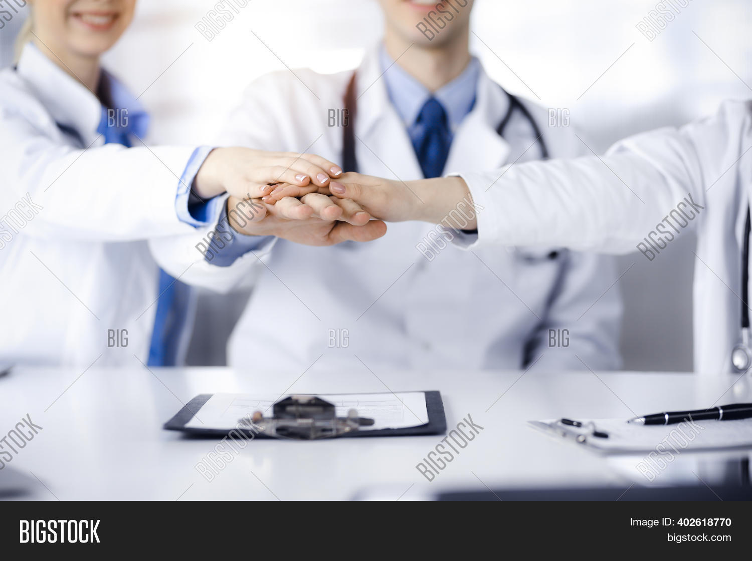 Group Doctors Joining Image & Photo (Free Trial) | Bigstock