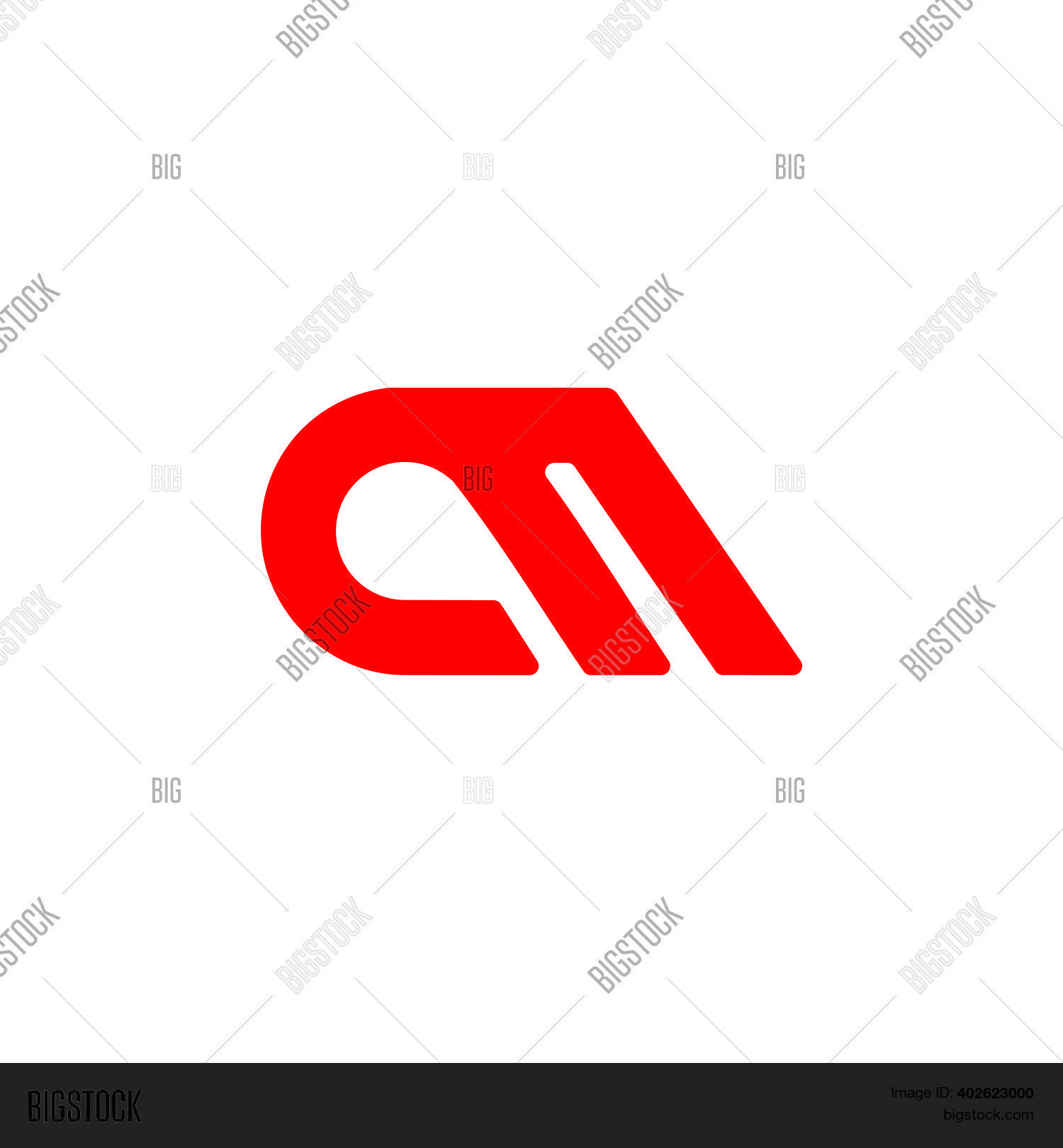 Letter Cm Simple Vector & Photo (Free Trial) | Bigstock