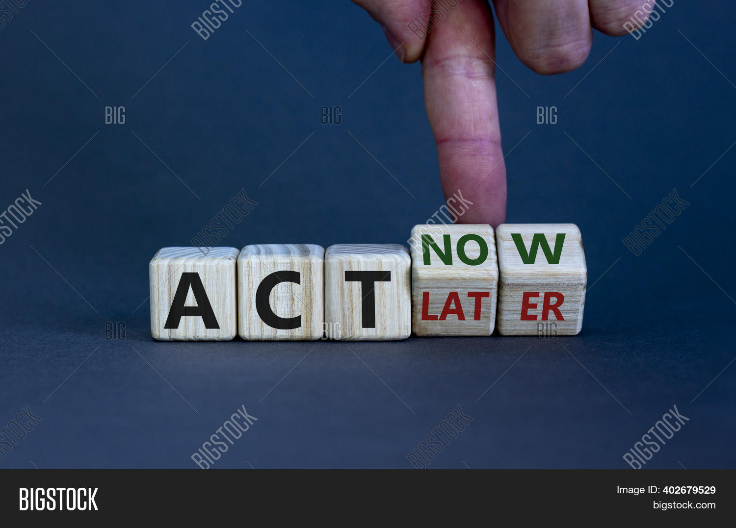 Act Now, Not Later Image & Photo (Free Trial) | Bigstock