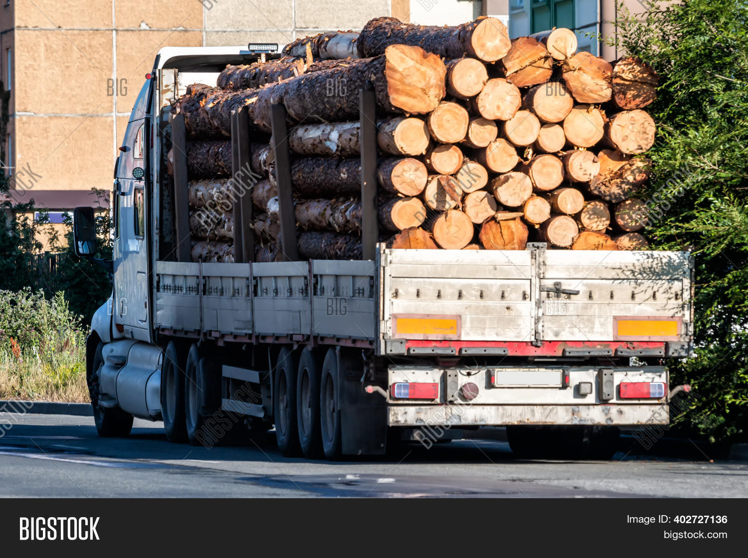 Big Heavy Timber Lorry Image & Photo (Free Trial) | Bigstock
