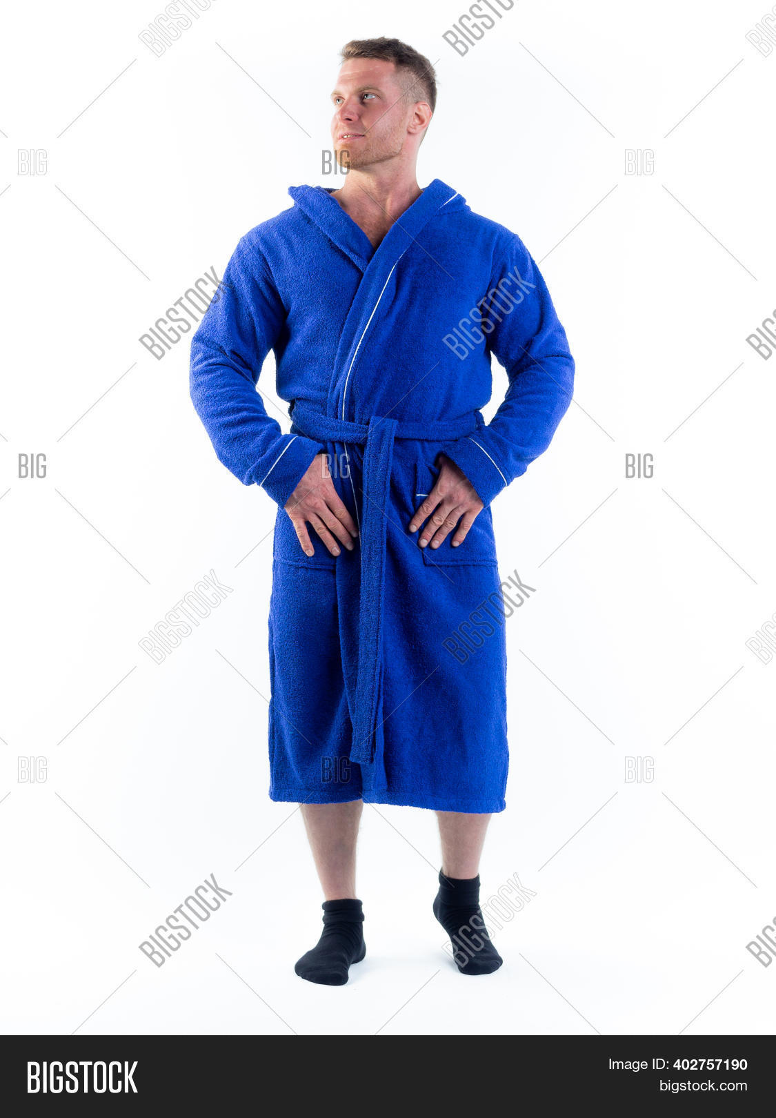 Strong Man Bathrobe On Image & Photo (Free Trial) | Bigstock