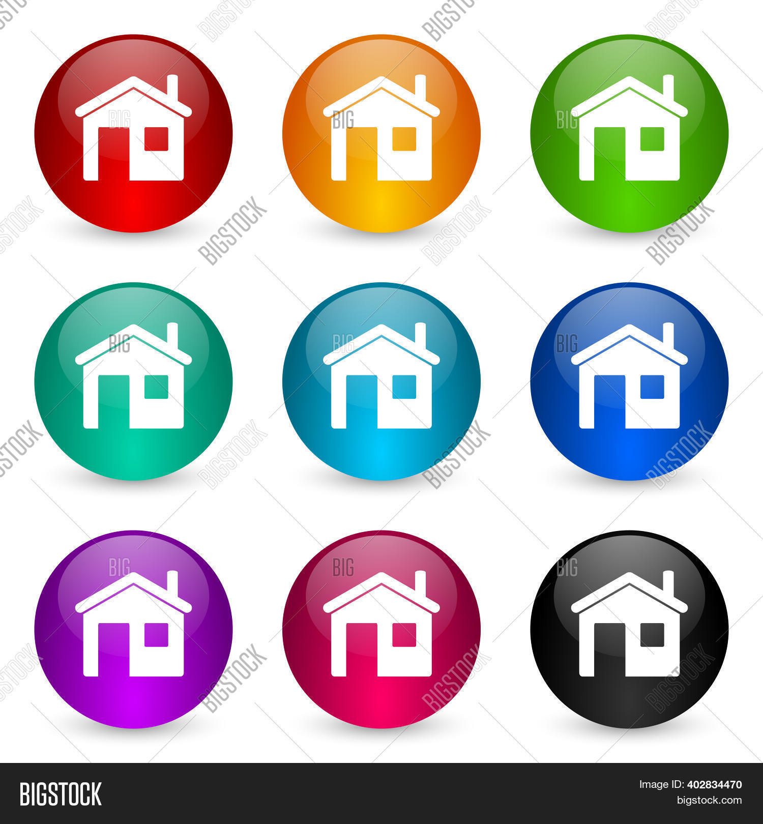 House, Home Icon Set, Image & Photo (Free Trial) | Bigstock