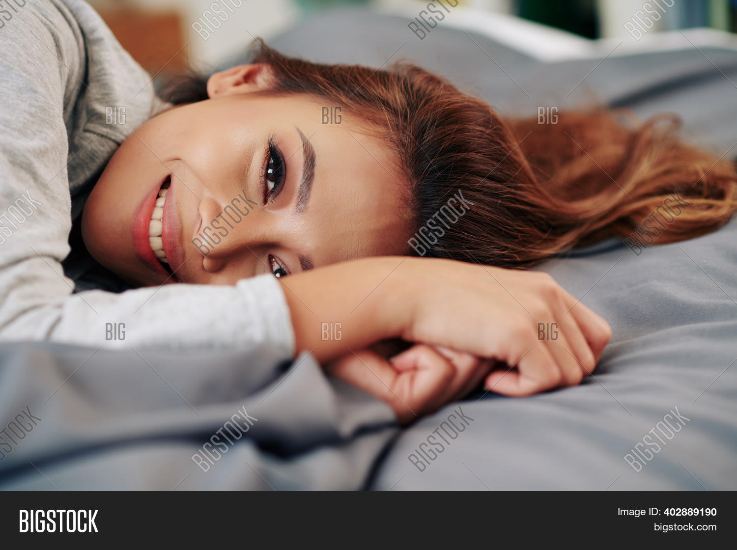 Pretty Smiling Lazy Image & Photo (Free Trial) | Bigstock