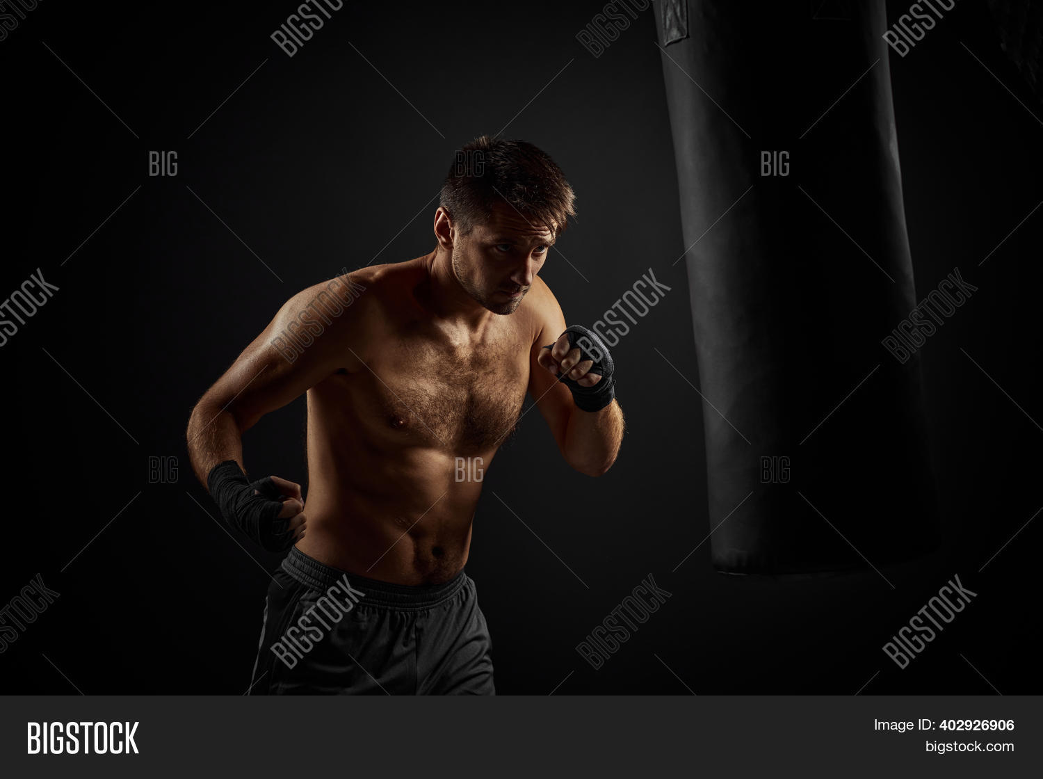 Male Boxer Punching Image & Photo (Free Trial) | Bigstock