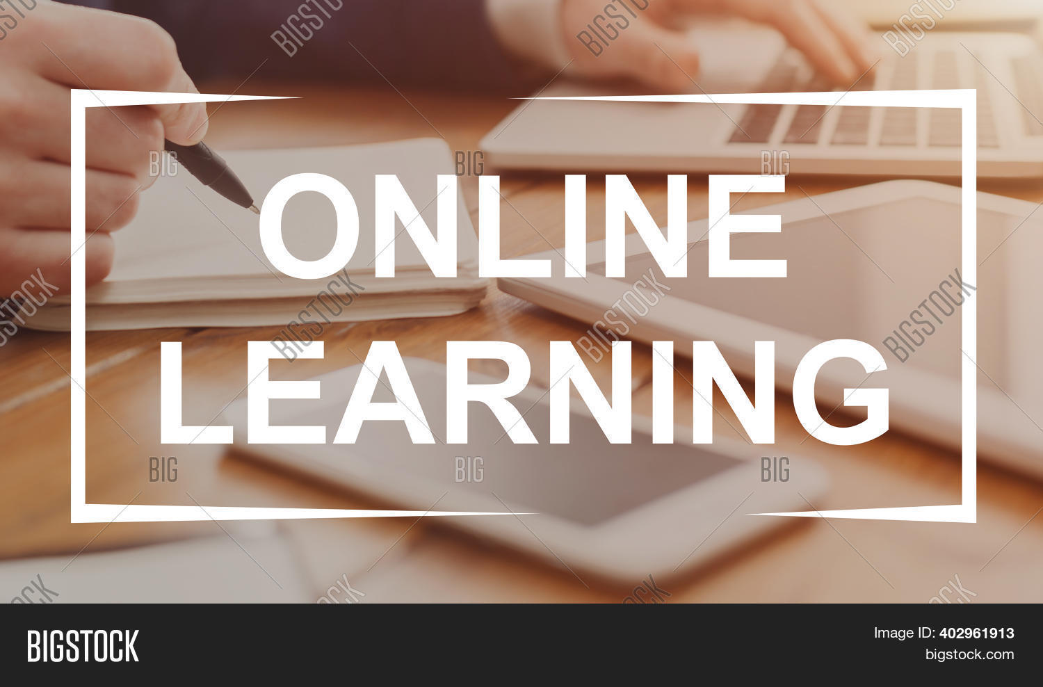 Online Learning Text Image & Photo (Free Trial) | Bigstock