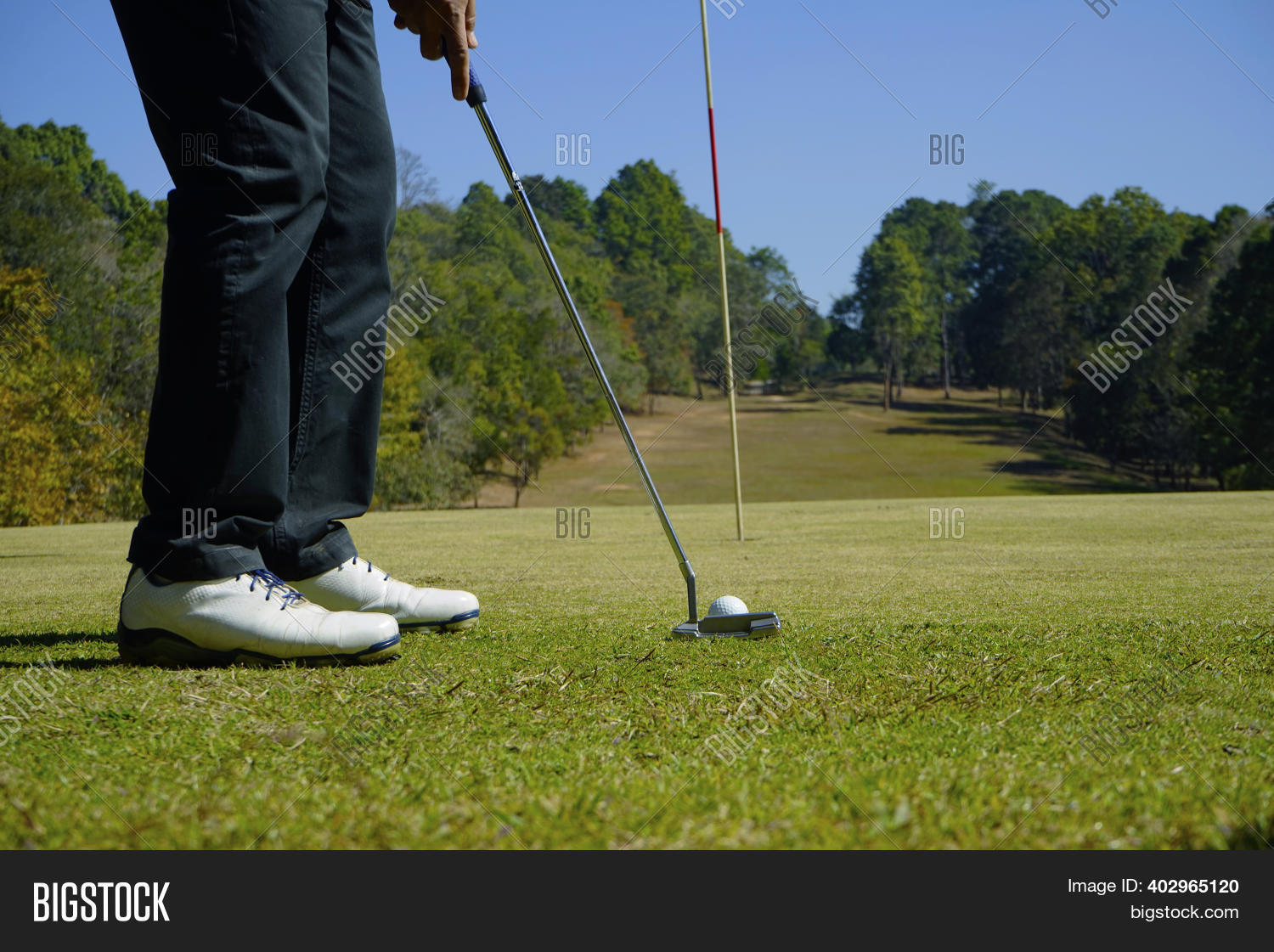 Blurred Golfer Playing Image & Photo (Free Trial) | Bigstock