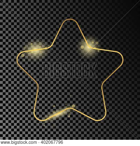 Gold Glowing Rounded Vector & Photo (Free Trial) | Bigstock