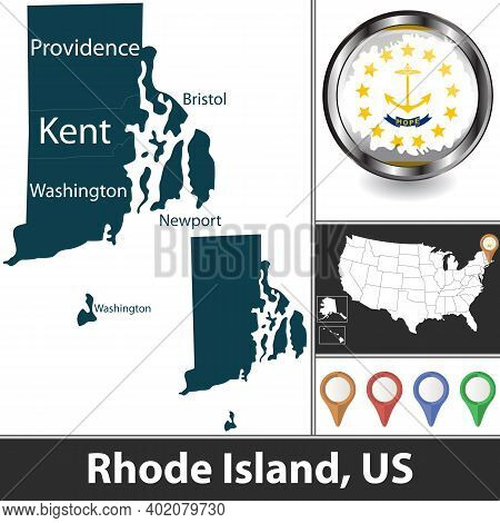 Rhode Island State Vector & Photo (Free Trial) | Bigstock