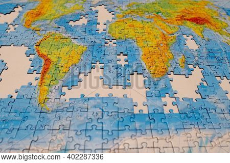 Puzzle Map World Image & Photo (Free Trial) | Bigstock