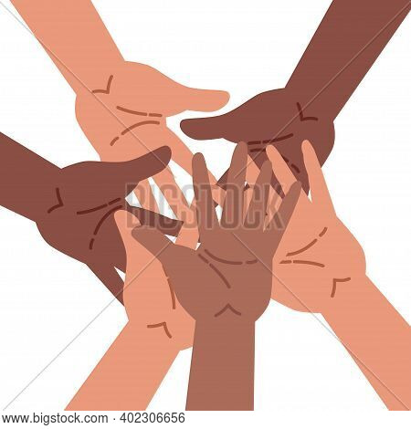 Hands Diverse Group Vector & Photo (Free Trial) | Bigstock