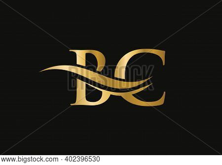 Initial Gold Letter Vector & Photo (Free Trial) | Bigstock