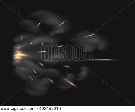 Gun Flash. Realistic Vector & Photo (Free Trial) | Bigstock
