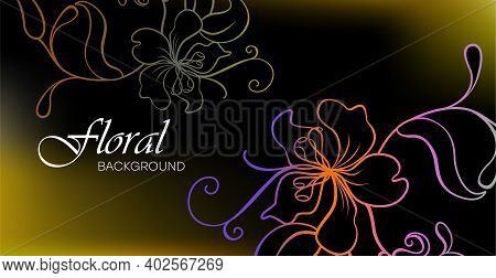 Floral Gradient Vector & Photo (Free Trial) | Bigstock
