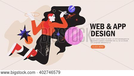 Woman Illustrator Vector & Photo (Free Trial) | Bigstock