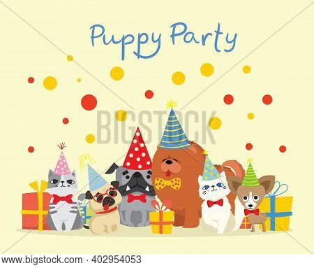 Puppy Party Vector & Photo (Free Trial) | Bigstock