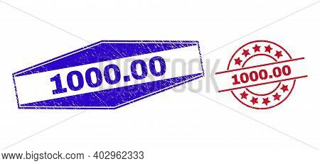 1000.00 Stamps. Red Vector & Photo (Free Trial) | Bigstock