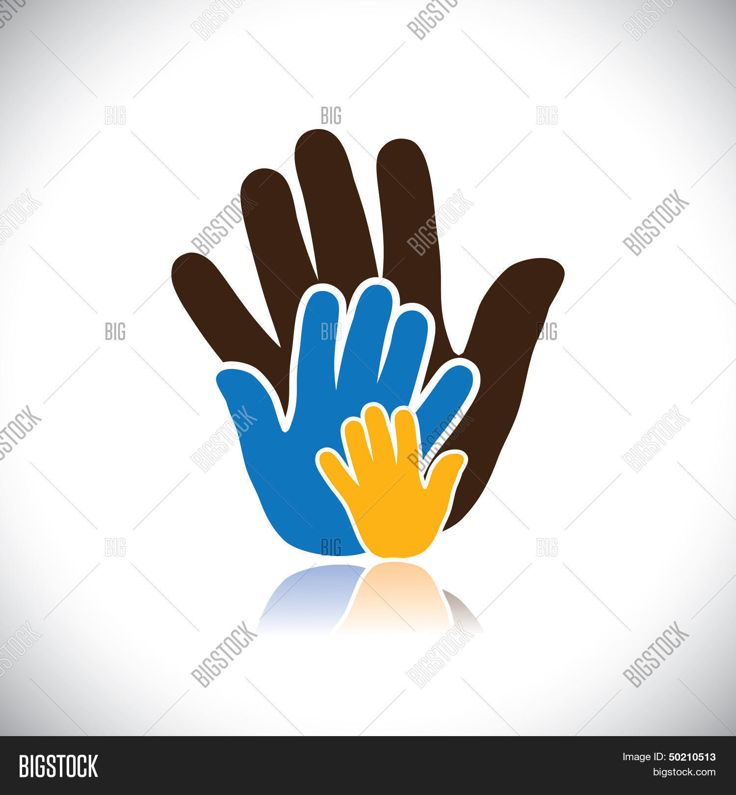 Colorful Hand Icons( Vector & Photo (Free Trial) | Bigstock