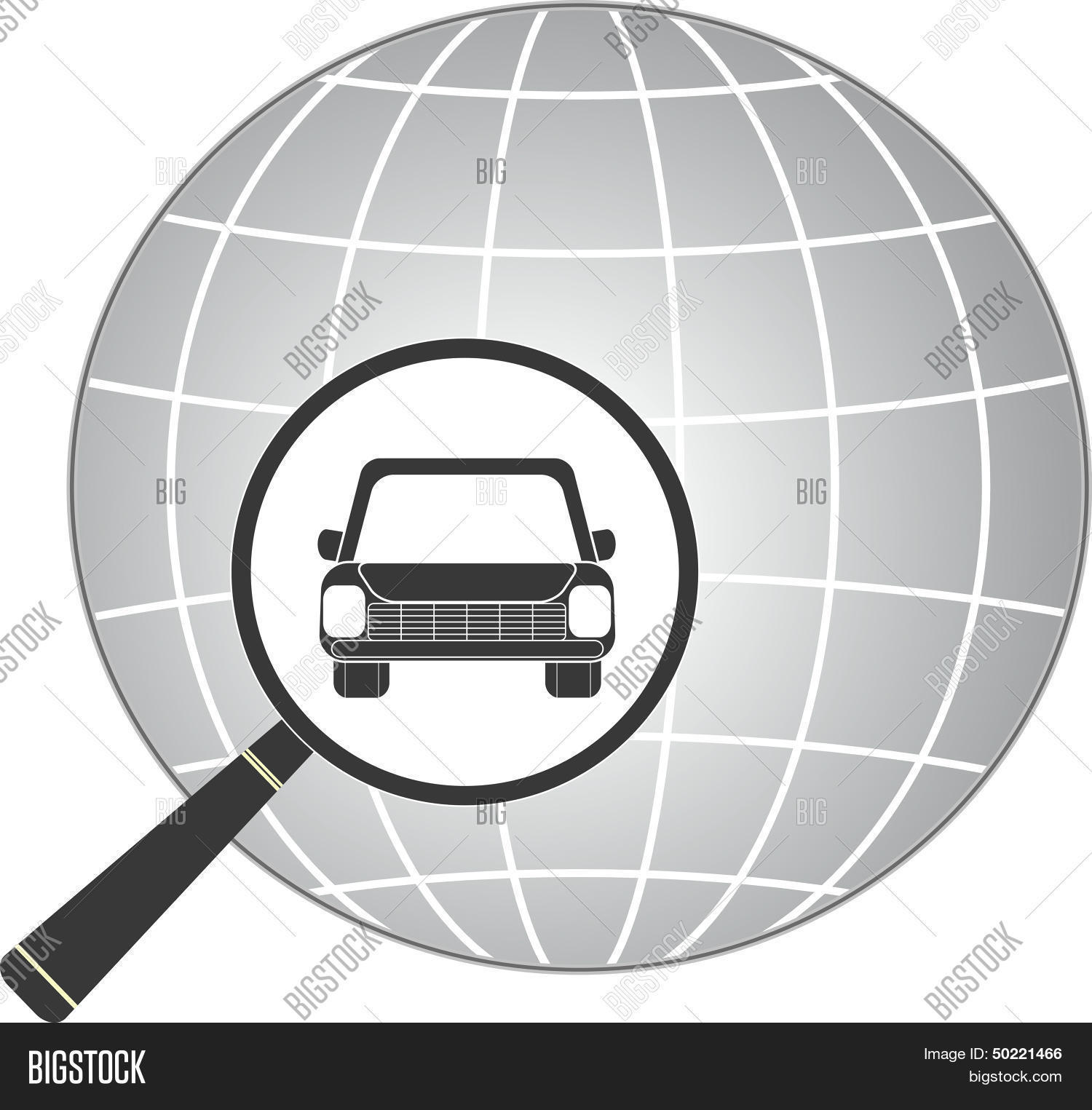 Jeep Car Magnifier On Vector & Photo (Free Trial) | Bigstock