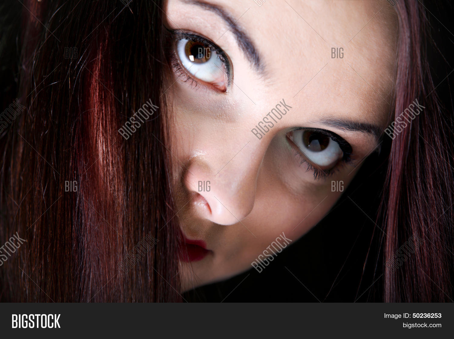 Woman Covers Part Face Image & Photo (Free Trial) | Bigstock