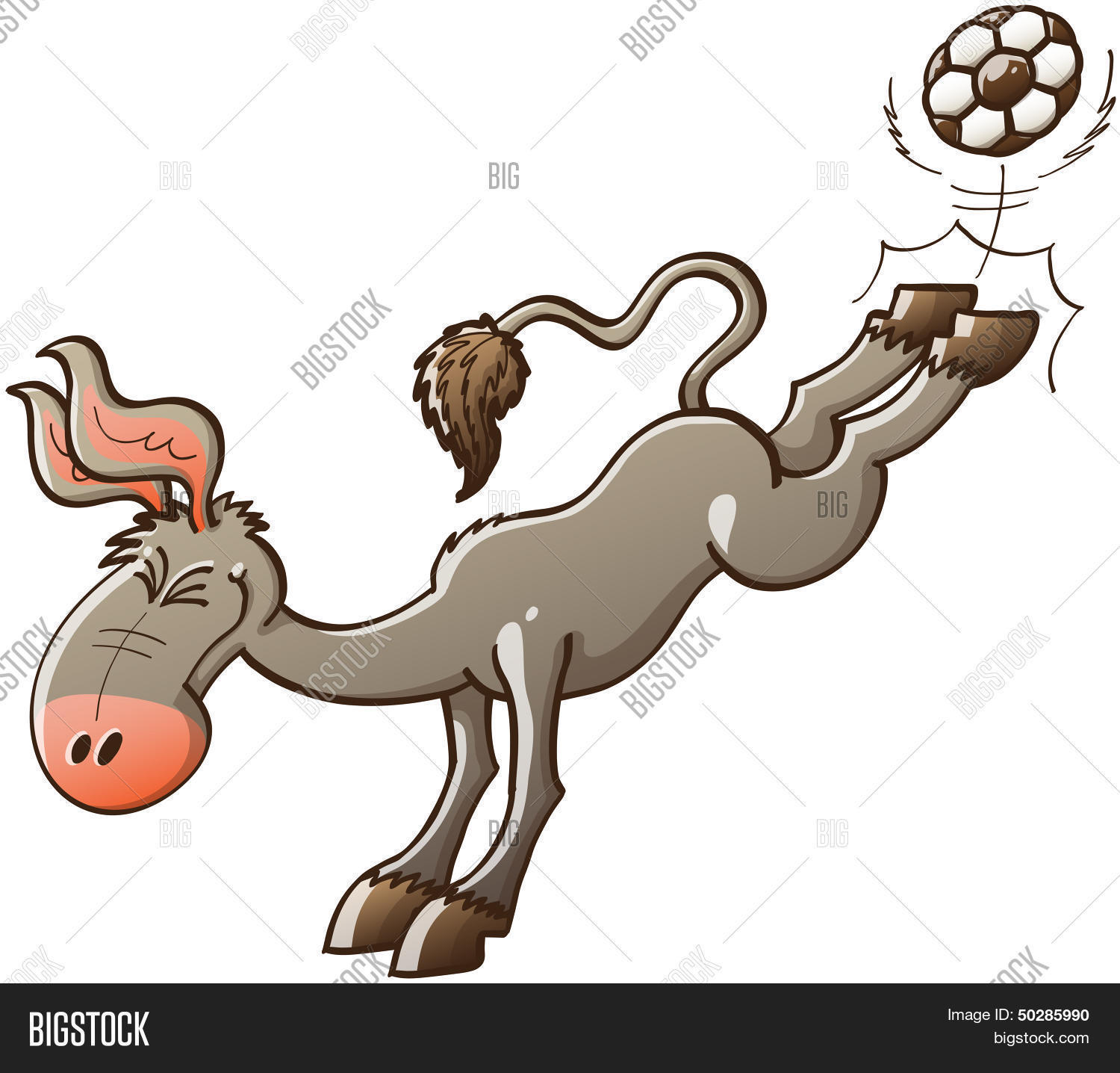 Cool Donkey Playing Vector & Photo (Free Trial) | Bigstock