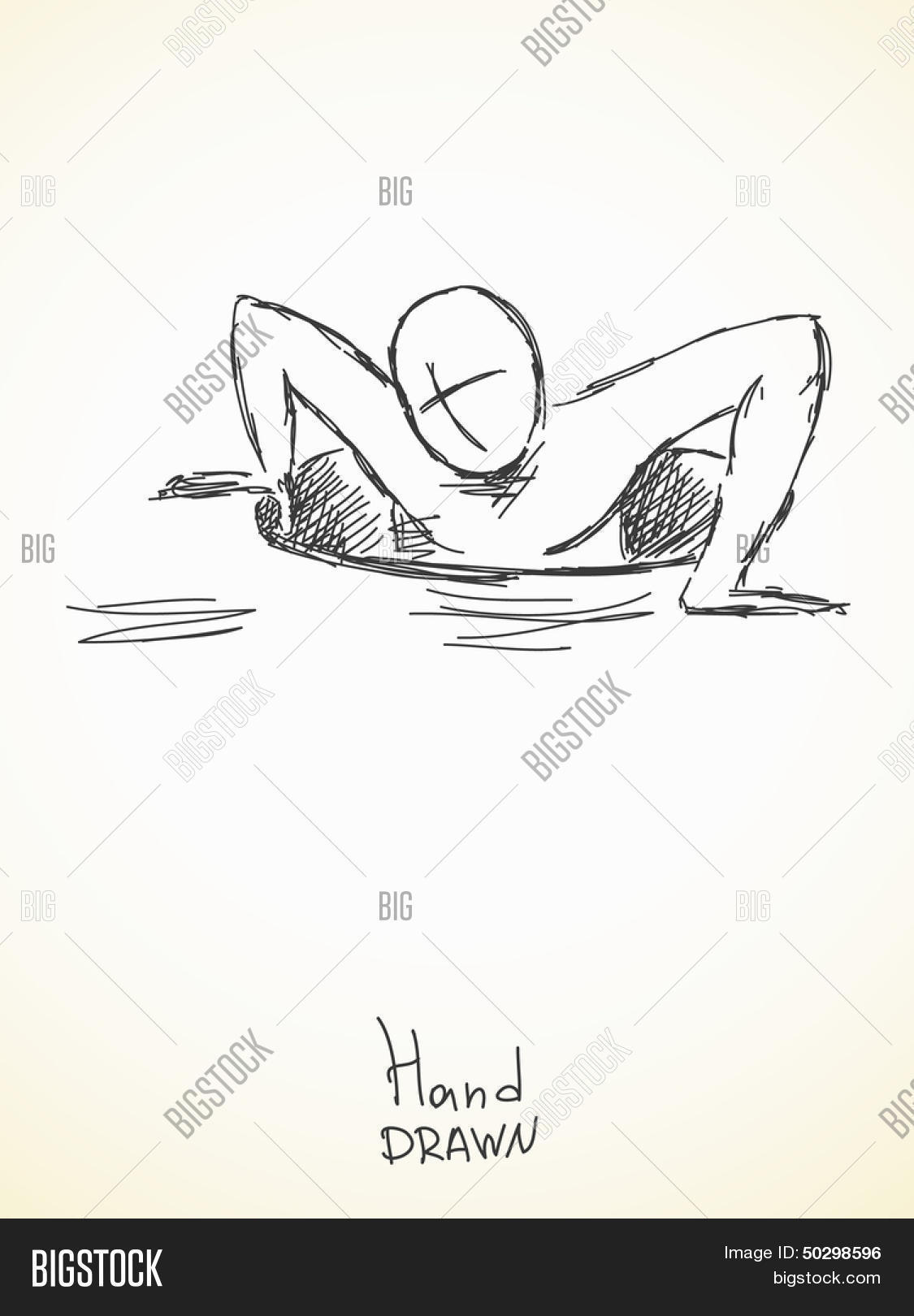 Hand Drawn Sketch Man Vector & Photo (Free Trial) | Bigstock