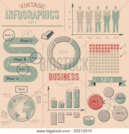 Vintage Infographics Vector & Photo (Free Trial) | Bigstock