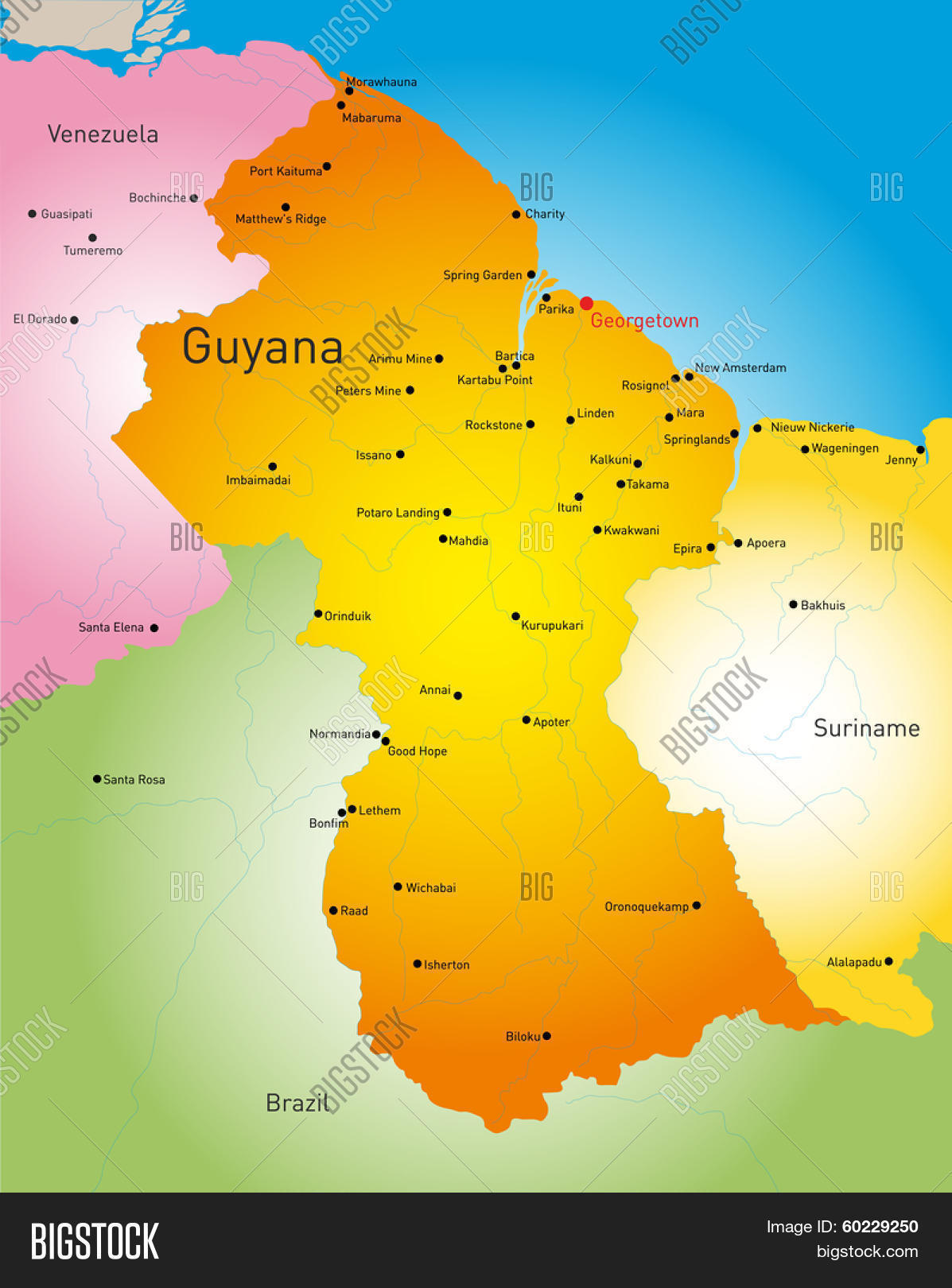 Vector Detailed Map Vector & Photo (Free Trial) | Bigstock