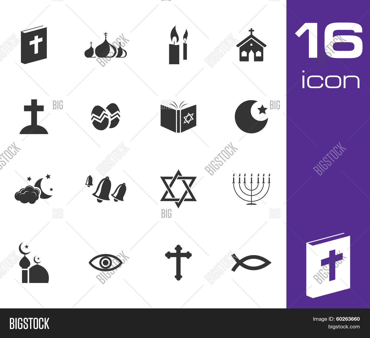 Vector Black Religion Vector & Photo (Free Trial) | Bigstock