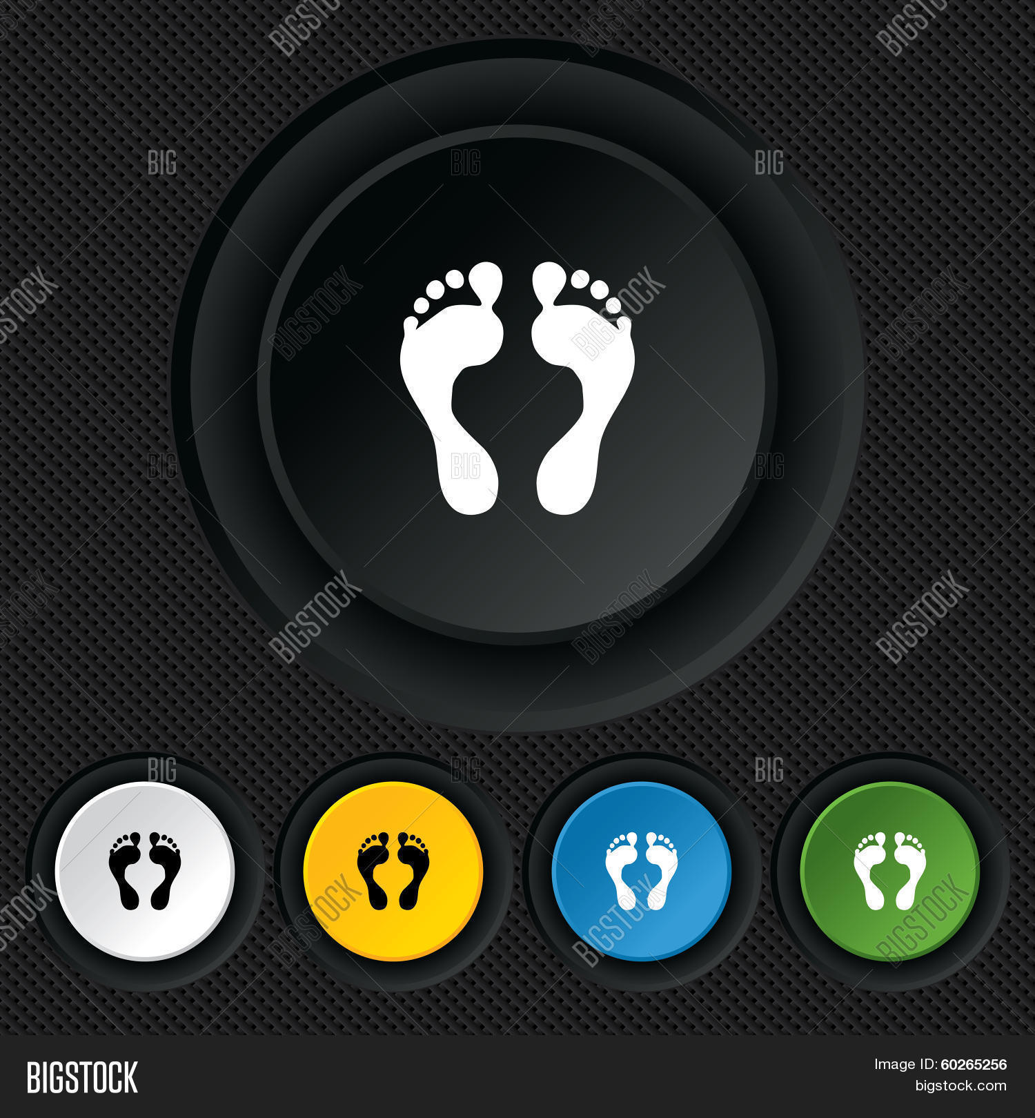 Human Footprint Sign Vector & Photo (Free Trial) | Bigstock