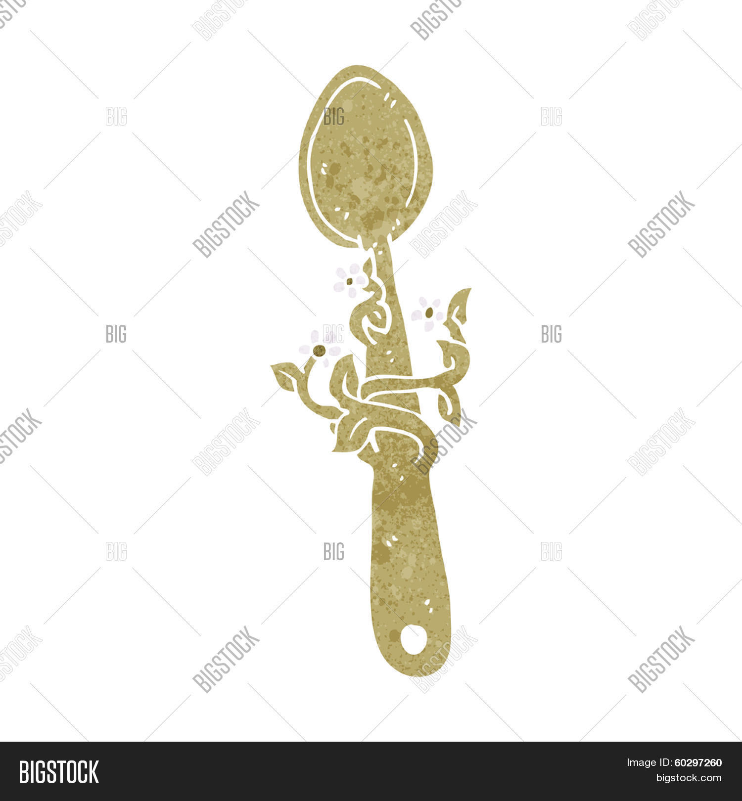 Cartoon Wooden Spoon Vector & Photo (Free Trial) | Bigstock