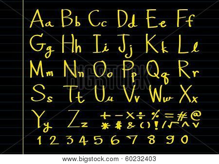 Hand Drawn Letters Vector & Photo (Free Trial) | Bigstock