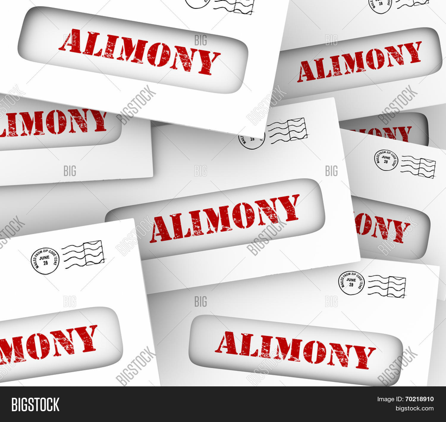 Alimony Words On Many Image & Photo (Free Trial) | Bigstock