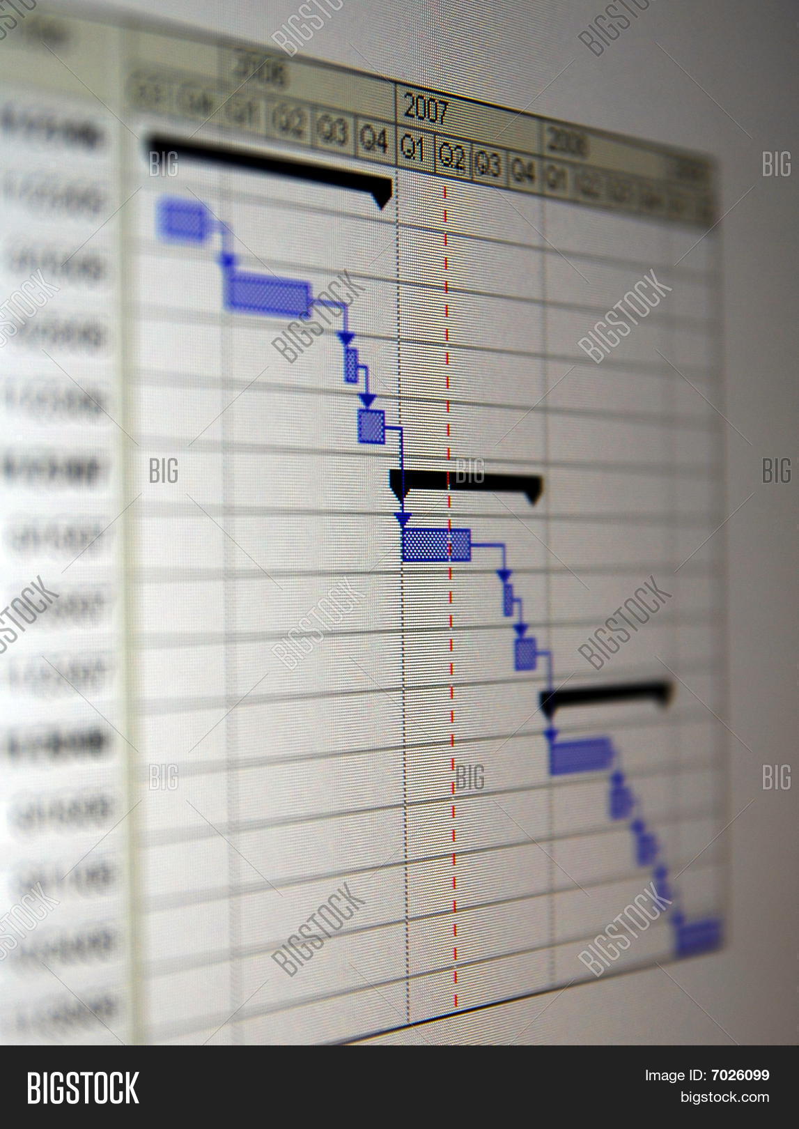 Gantt Chart Type Bar Image & Photo (Free Trial) | Bigstock