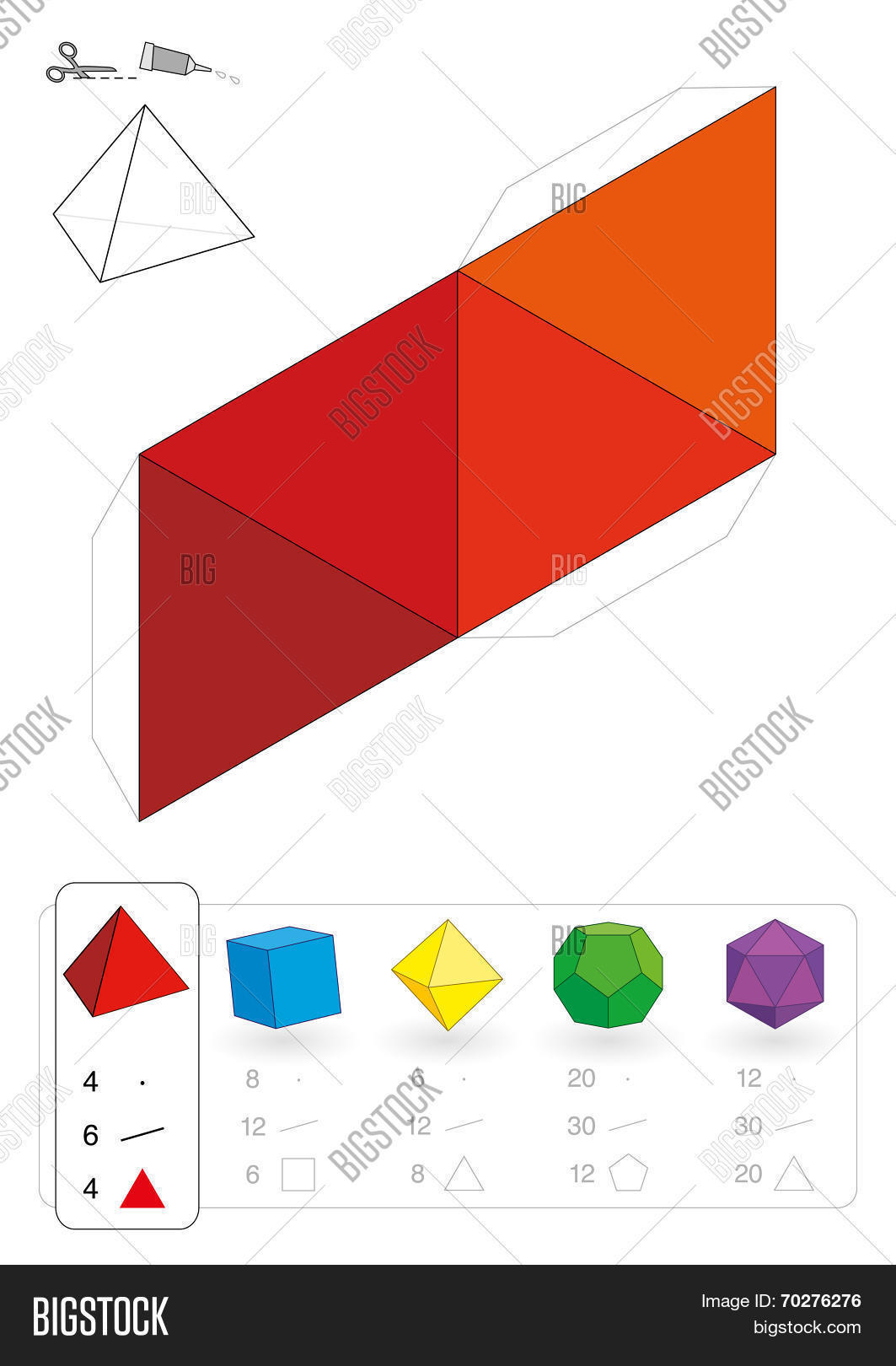 Paper Model Vector & Photo (Free Trial) | Bigstock