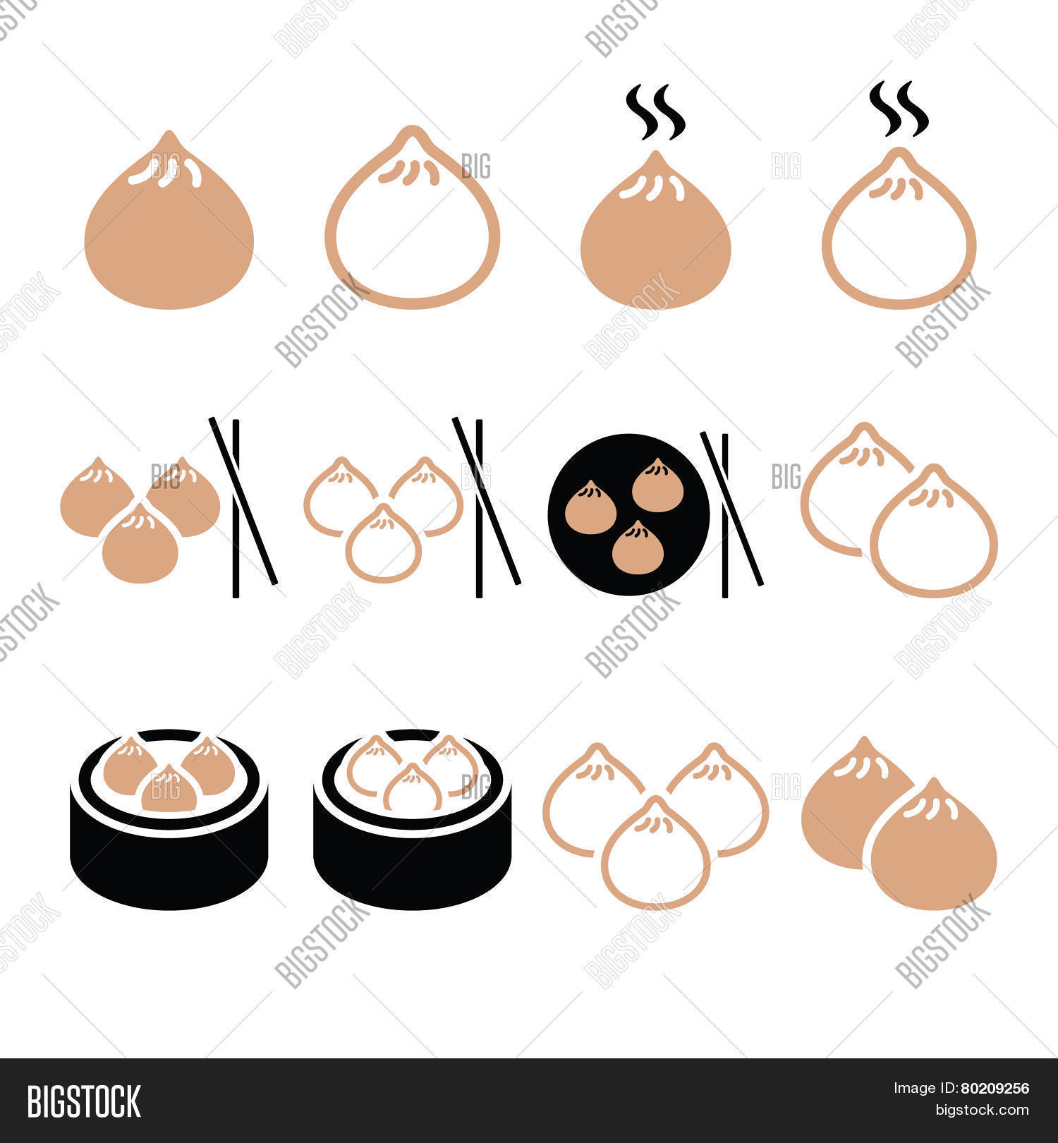Chinese Dumplings, Vector & Photo (Free Trial) | Bigstock