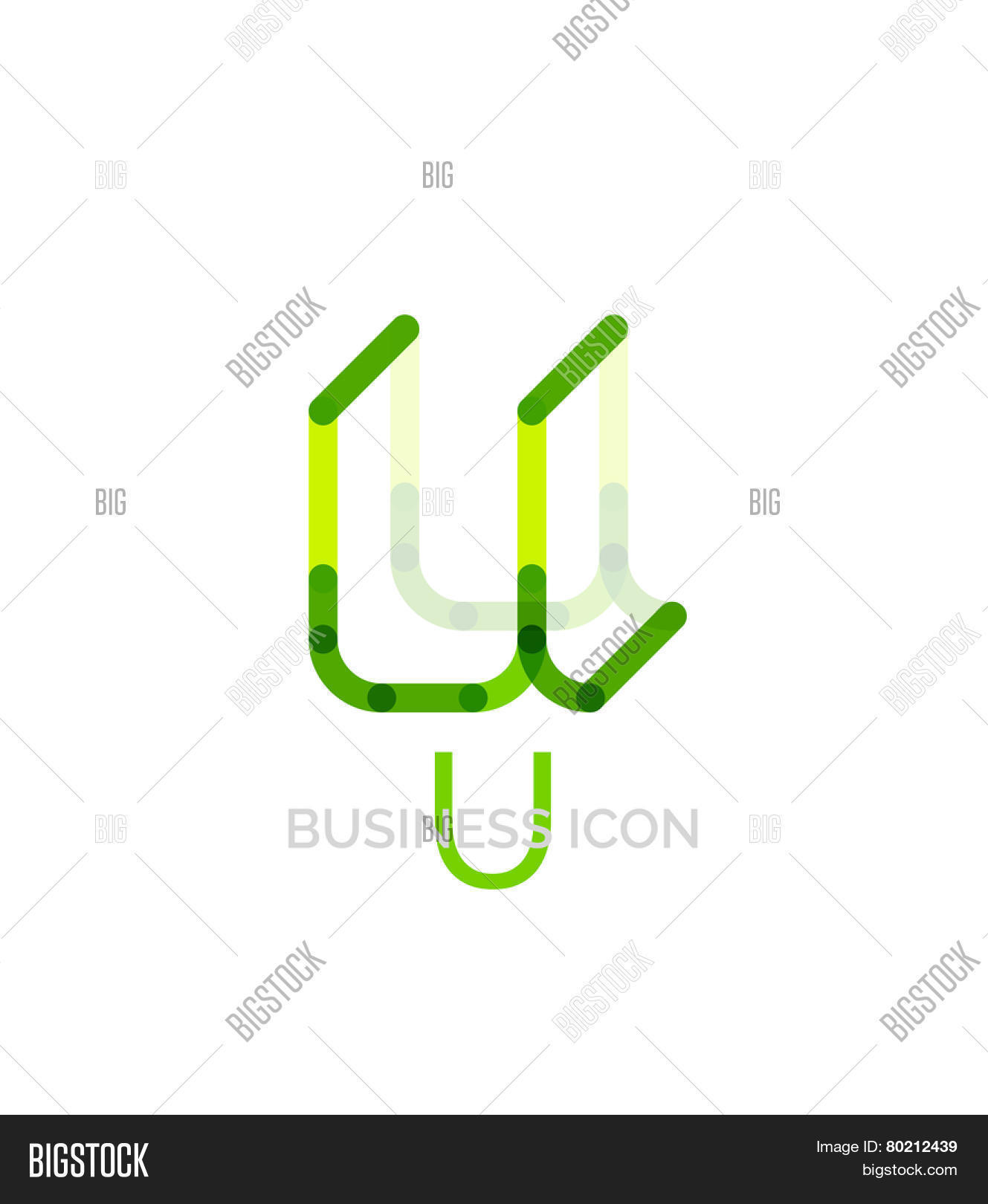Minimal U Font Letter Vector & Photo (Free Trial) | Bigstock