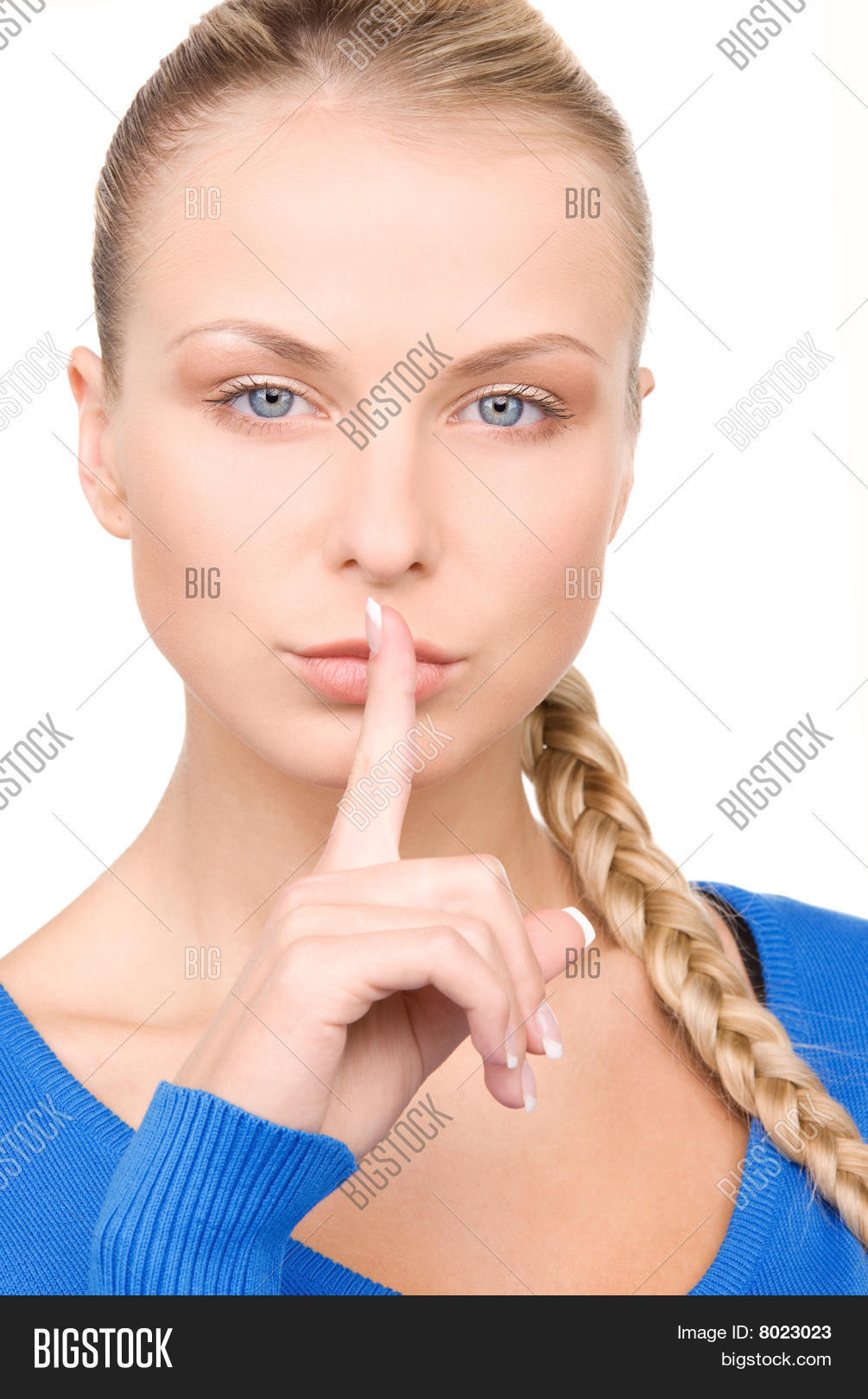 Finger On Lips Image & Photo (Free Trial) | Bigstock