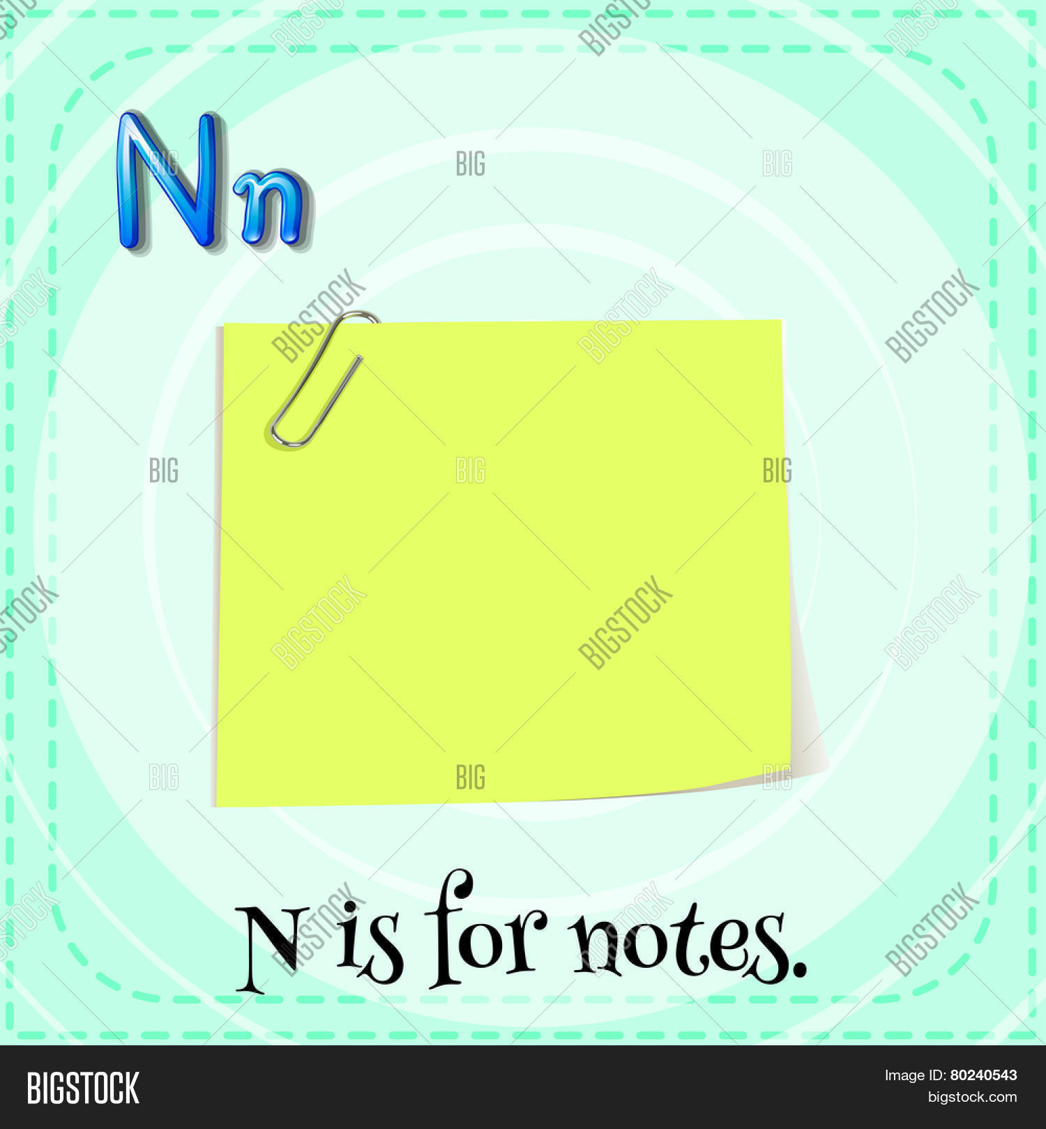 Letter N Notes Vector & Photo (Free Trial) | Bigstock