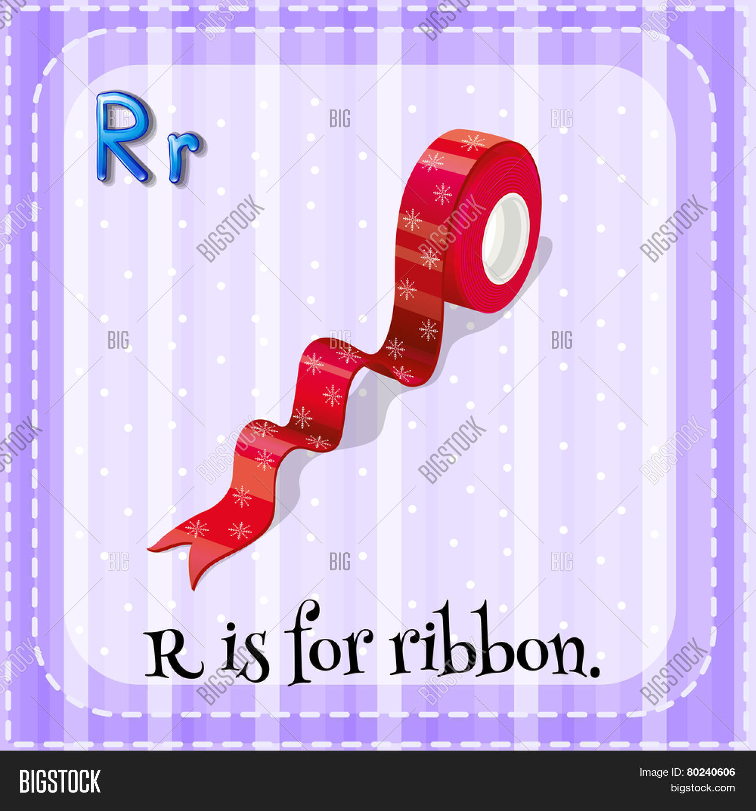 Letter R Ribbon Vector & Photo (Free Trial) | Bigstock