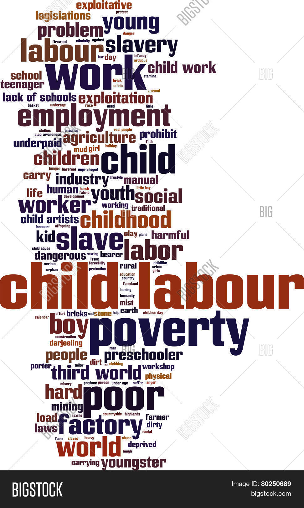 Child Labour Word Vector & Photo (Free Trial) | Bigstock