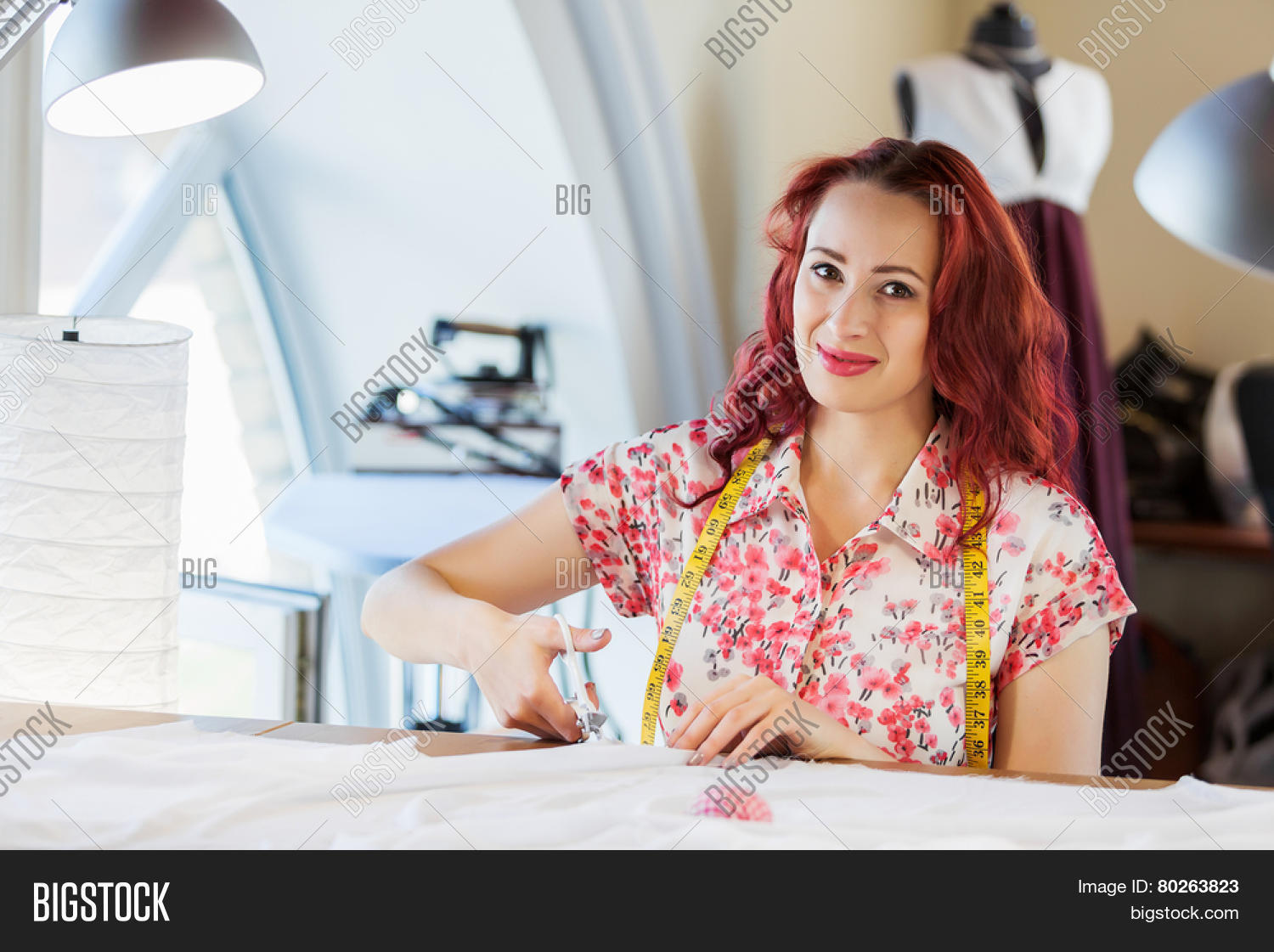 Pretty Dressmaker Work Image & Photo (Free Trial) | Bigstock
