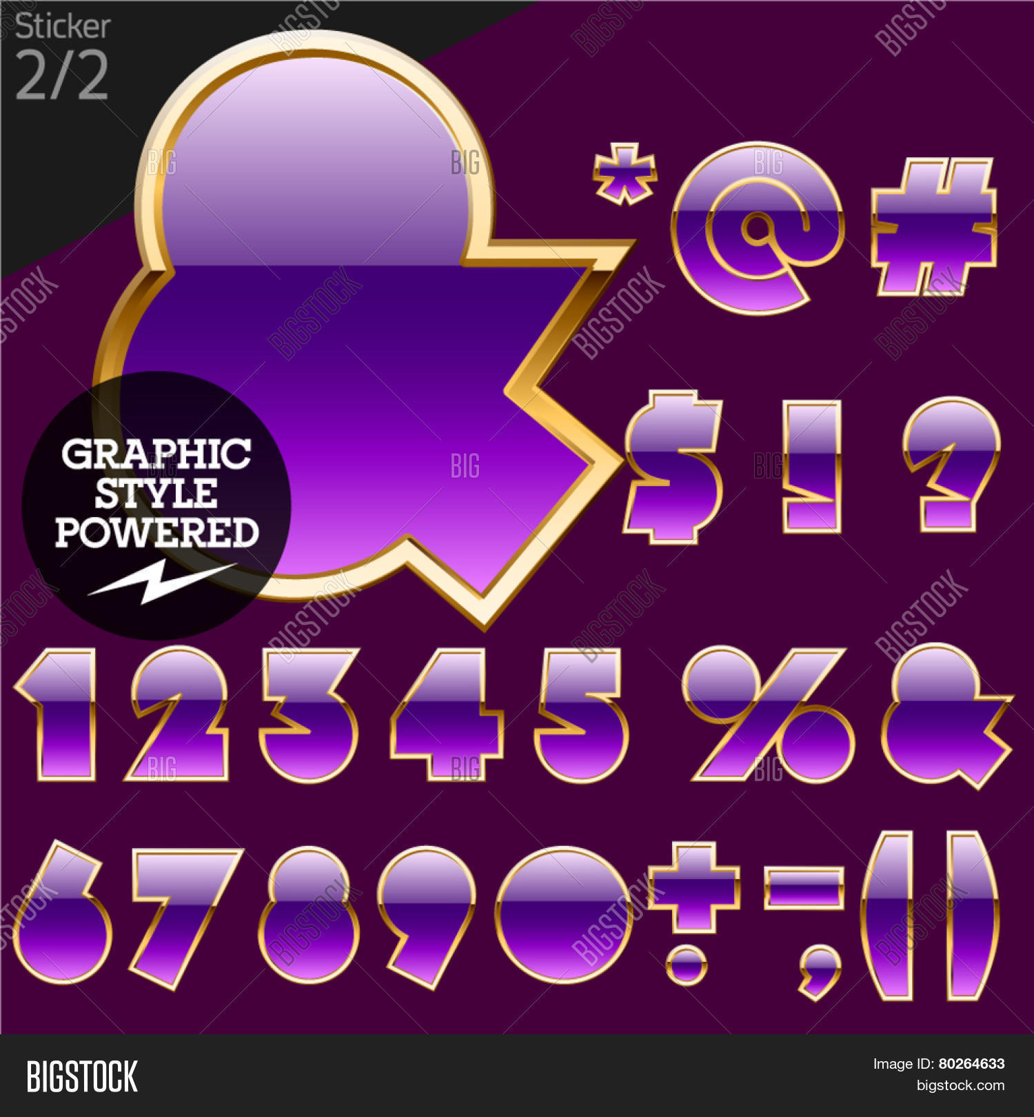 Violet Alphabet Vector & Photo (Free Trial) | Bigstock