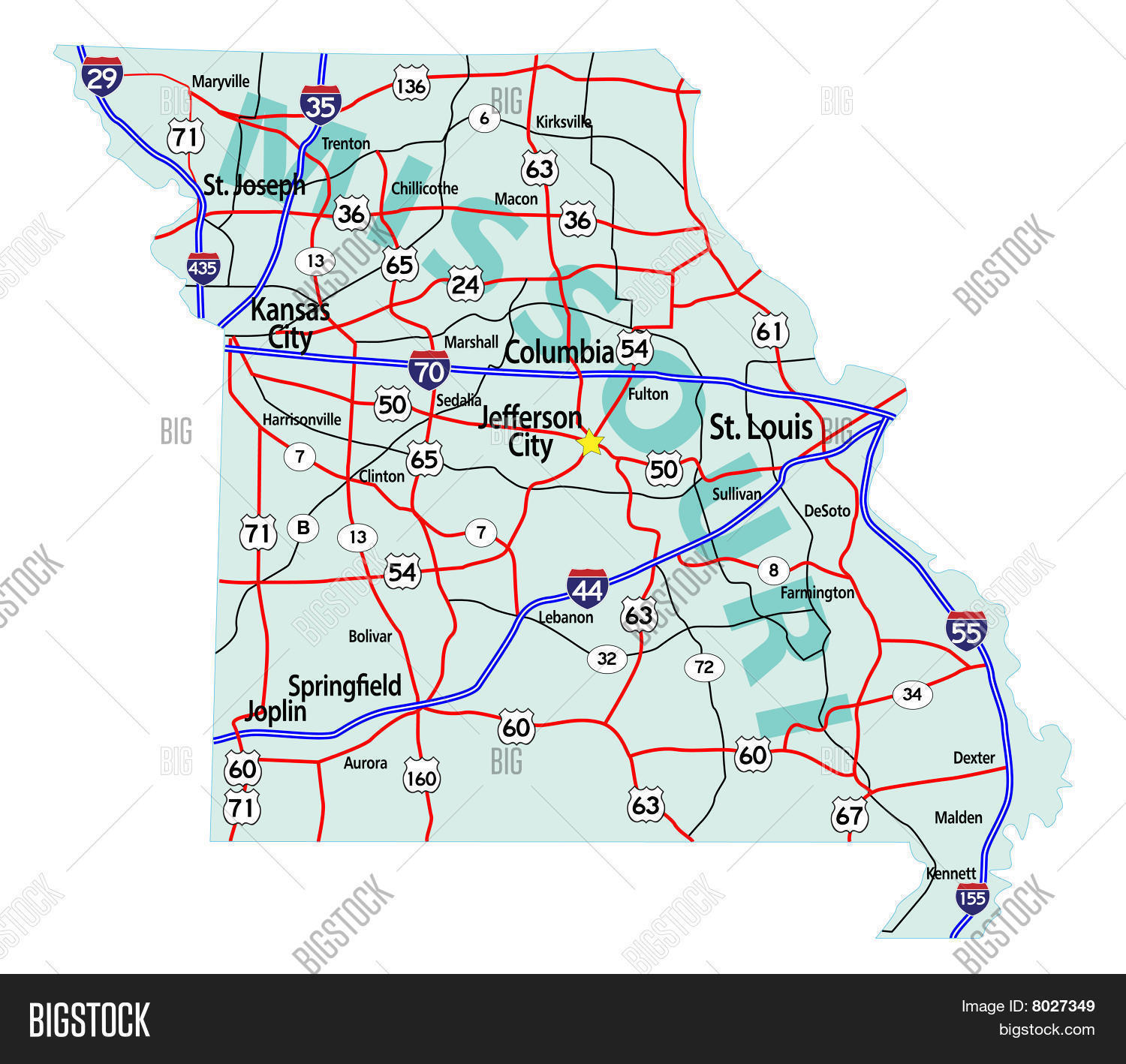Missouri State Vector & Photo (Free Trial) | Bigstock