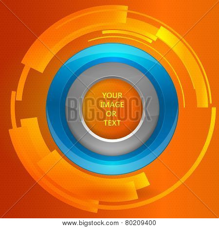 3D Tech Circle Frame Vector & Photo (Free Trial) | Bigstock
