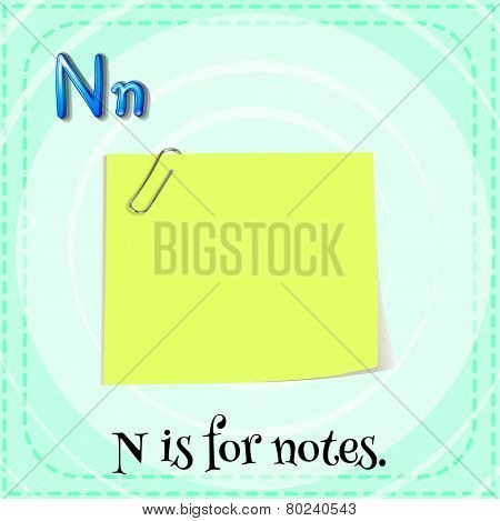 Letter N Notes Vector & Photo (Free Trial) | Bigstock