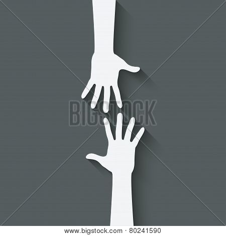 Joining Hand Logo Images, Illustrations & Vectors (Free) - Bigstock